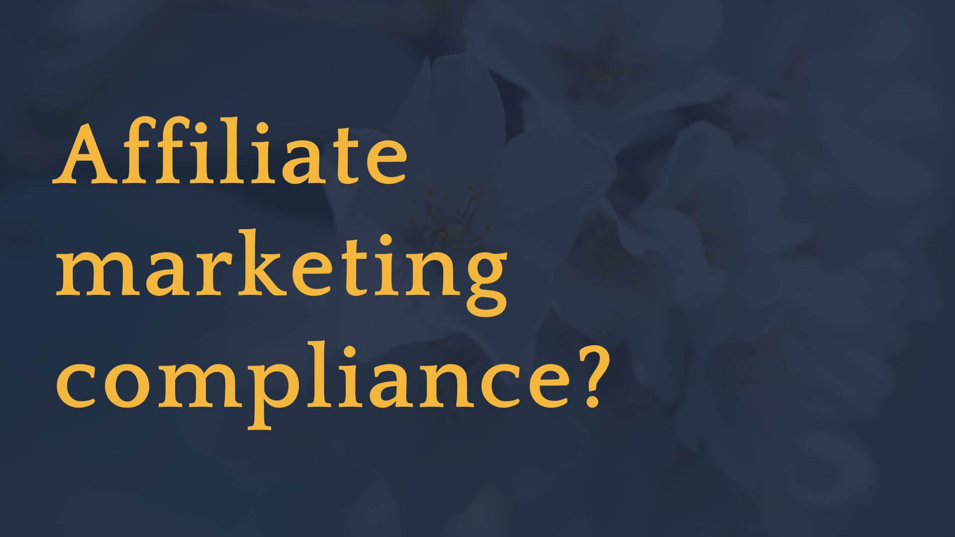 How to keep your Affiliate Compliance? Merchants must know! – BixGrow ...